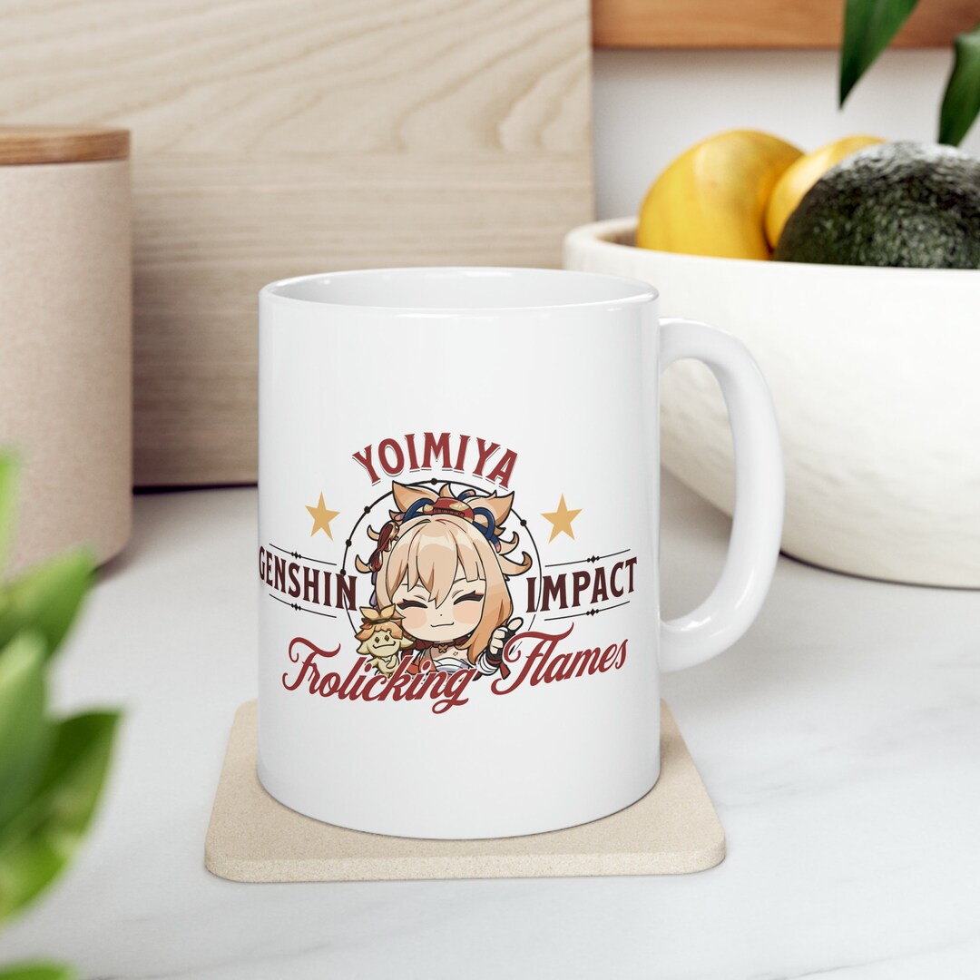 Yoimiya Themed Genshin Impact-inspired Mug: Sip in Style With Your ...
