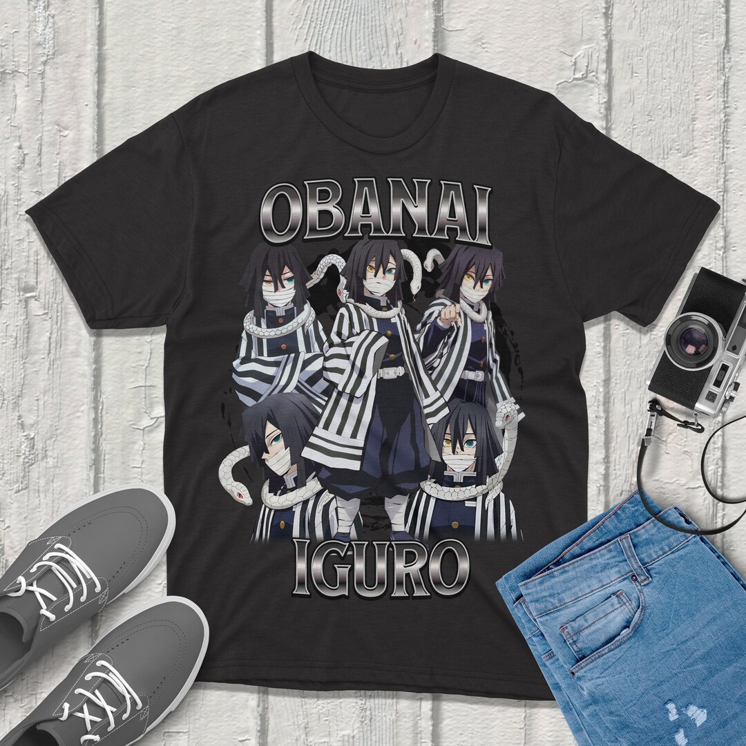 Obanai Iguro Kimetsu No Yaiba Demon Slayer T-shirt Anime Graphic Tee ...