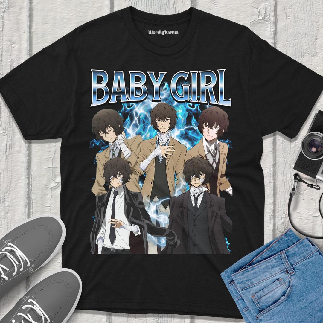 Dazai Bungou Stray Dogs T-shirt Anime Vintage Streetwear Anime Bsd ...