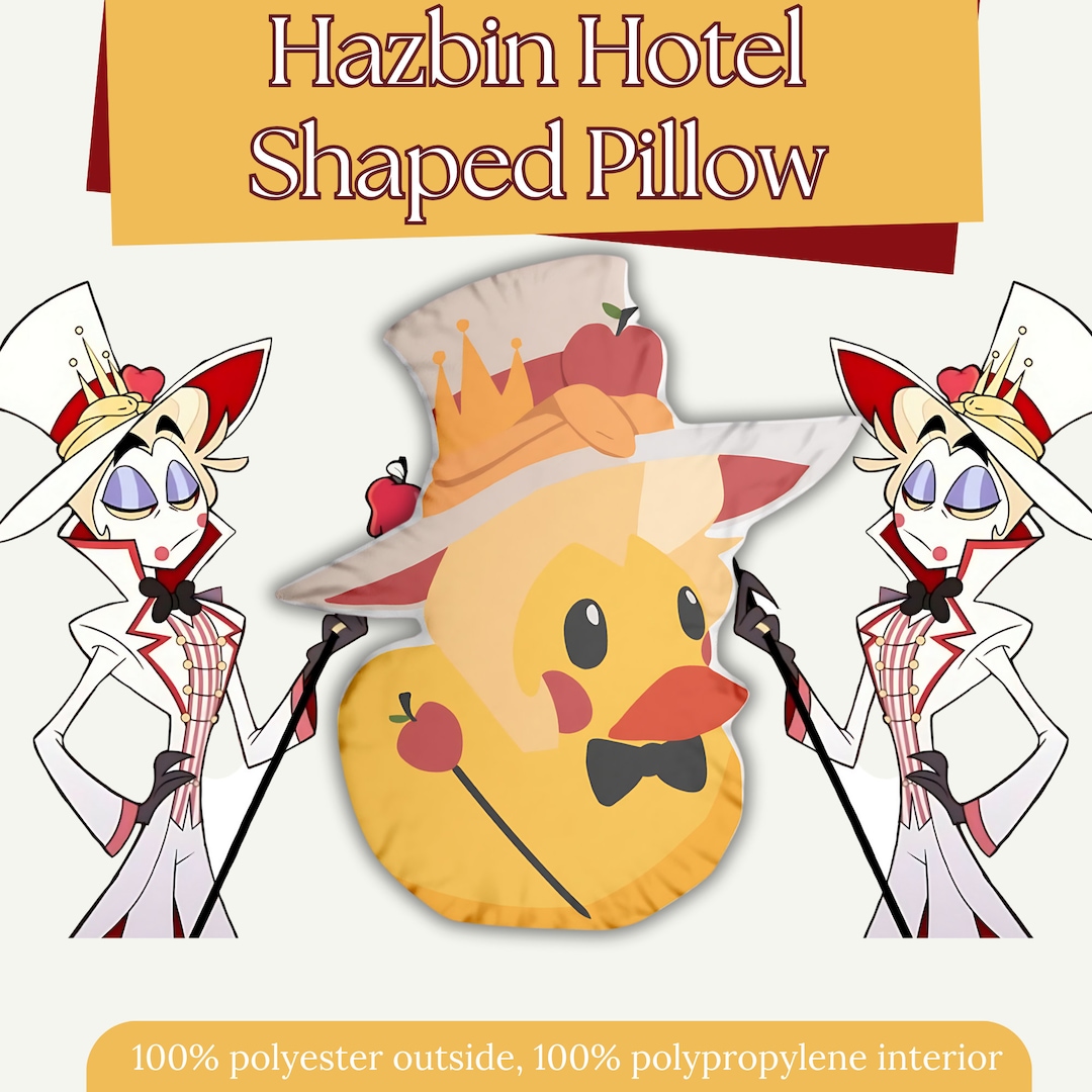 Buy Lucifer Rubber Duck Hazbin Hotel Shaped Pillow - Shaped Plush ...