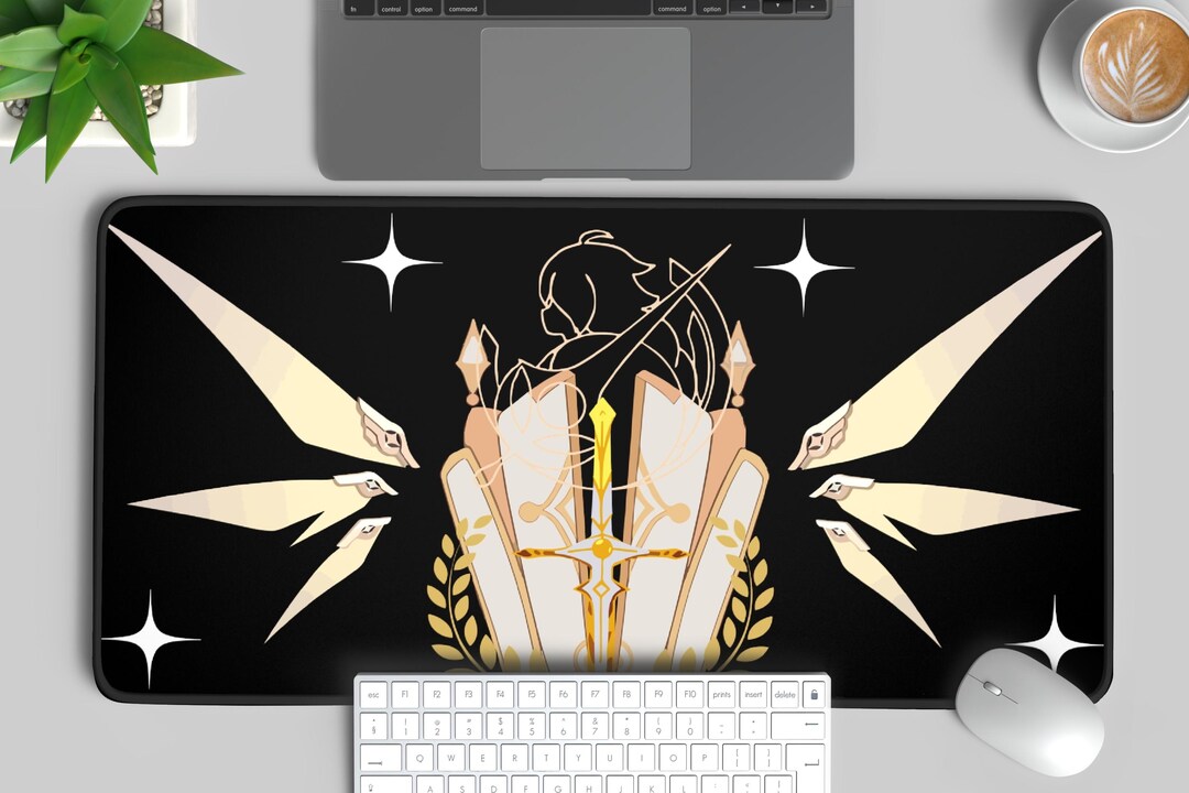 Aether Genshin Impact Desk Mat: Perfect for Gamers & Fans! Featuring ...