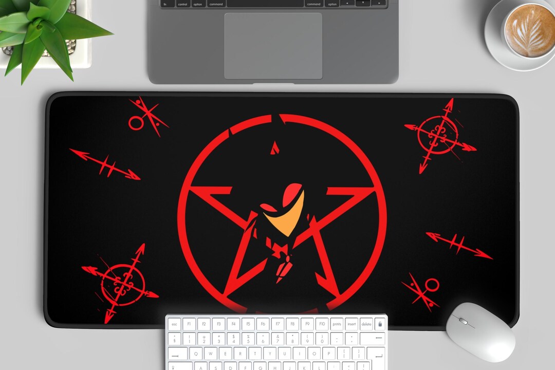 Alastor Hazbin Hotel Desk Mat: Perfect for Gamers & Fans! Featuring ...