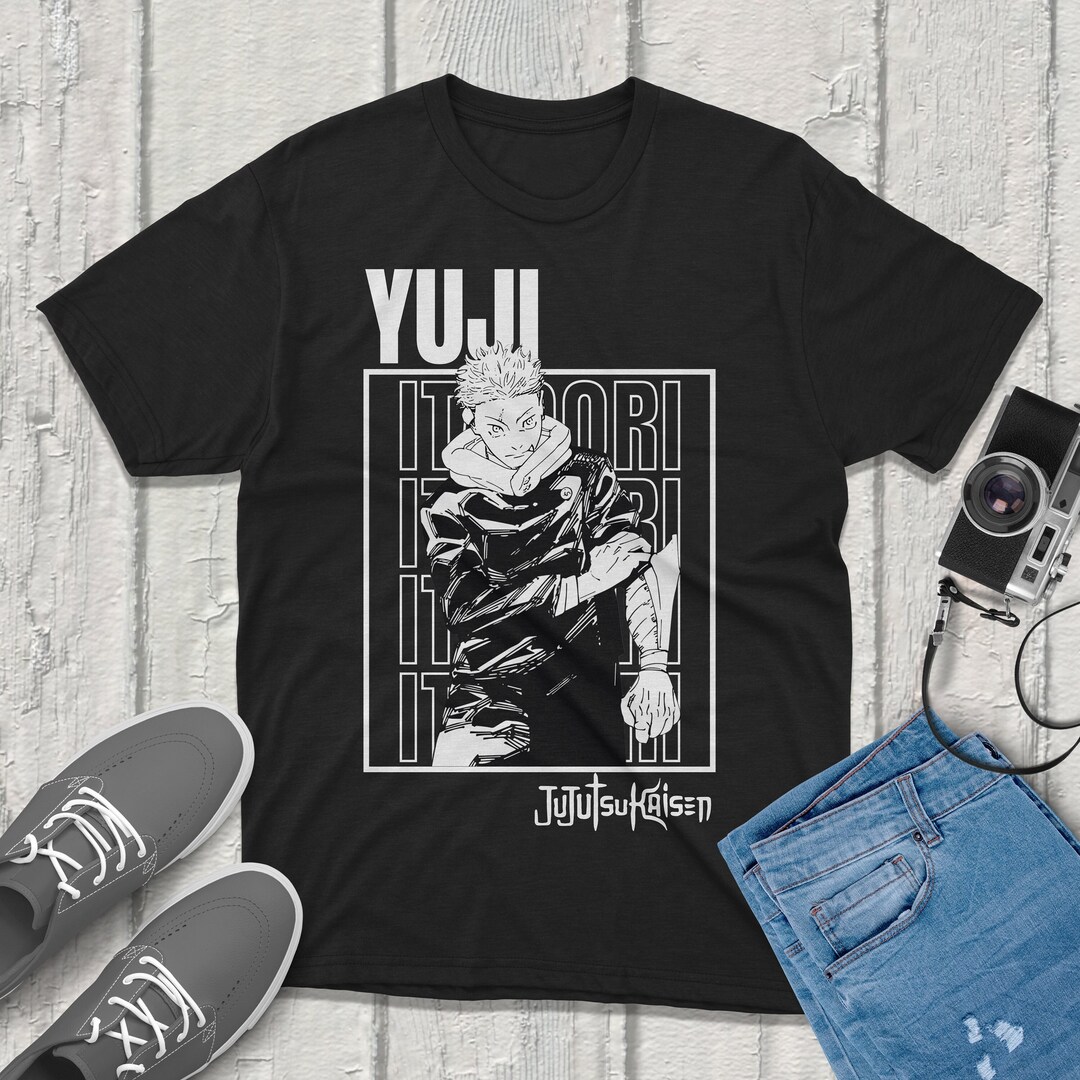 Yuji Itadori Jujutsu Kaisen T-shirt Vintage Streetwear Premium Quality ...