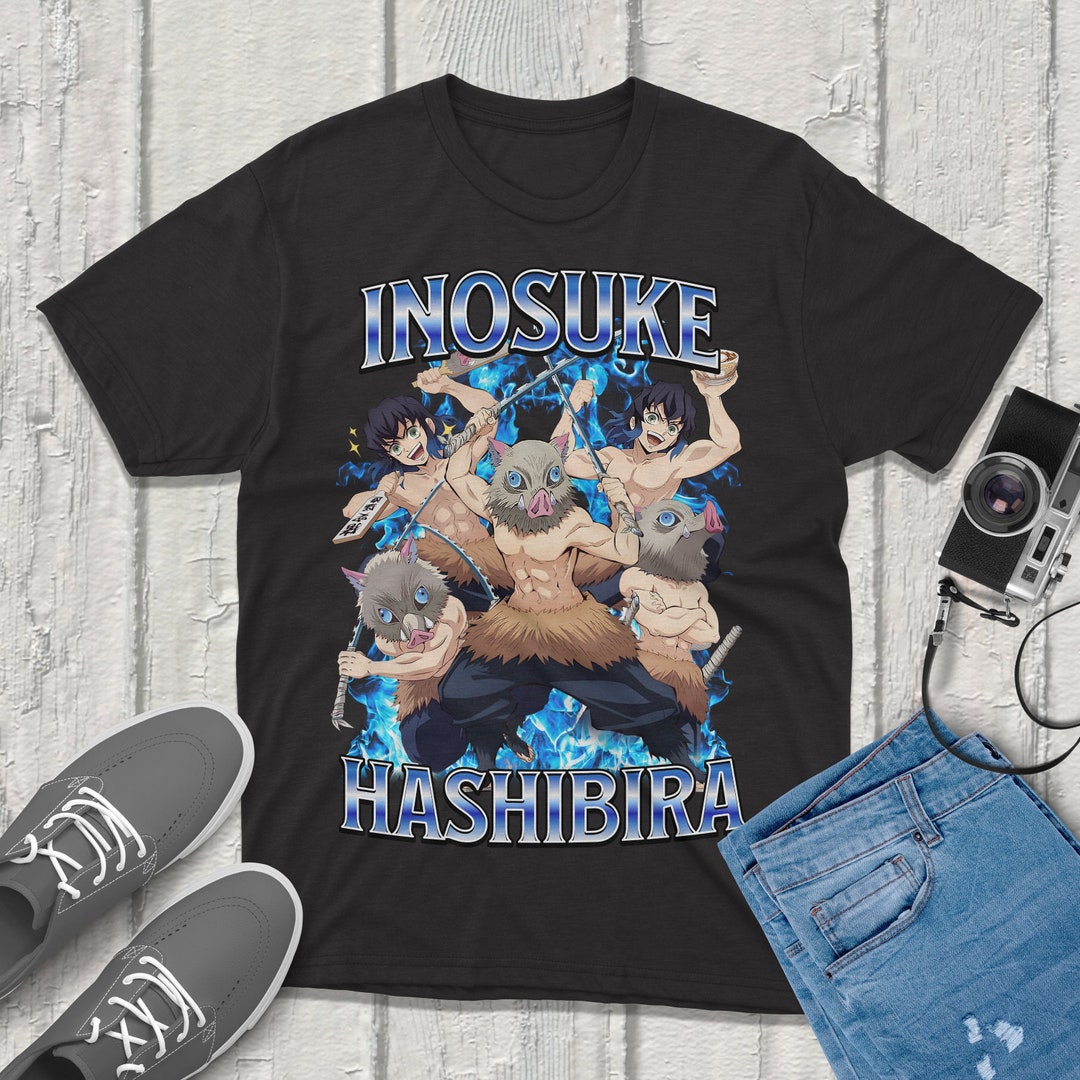 Inosuke Hashibira Kimetsu No Yaiba Demon Slayer T-shirt Anime Graphic ...