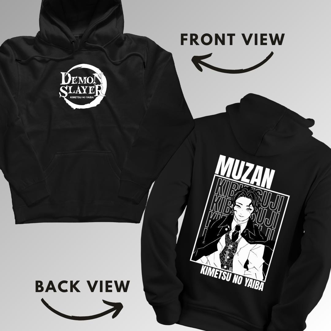 Muzan Kibutsuji Kimetsu No Yaiba Demon Slayer Hoodie Anime Sweatshirt ...