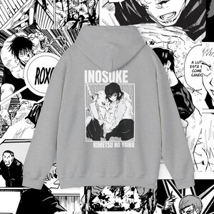 Inosuke Hashibira Kimetsu No Yaiba Demon Slayer Hoodie Anime Sweatshirt ...