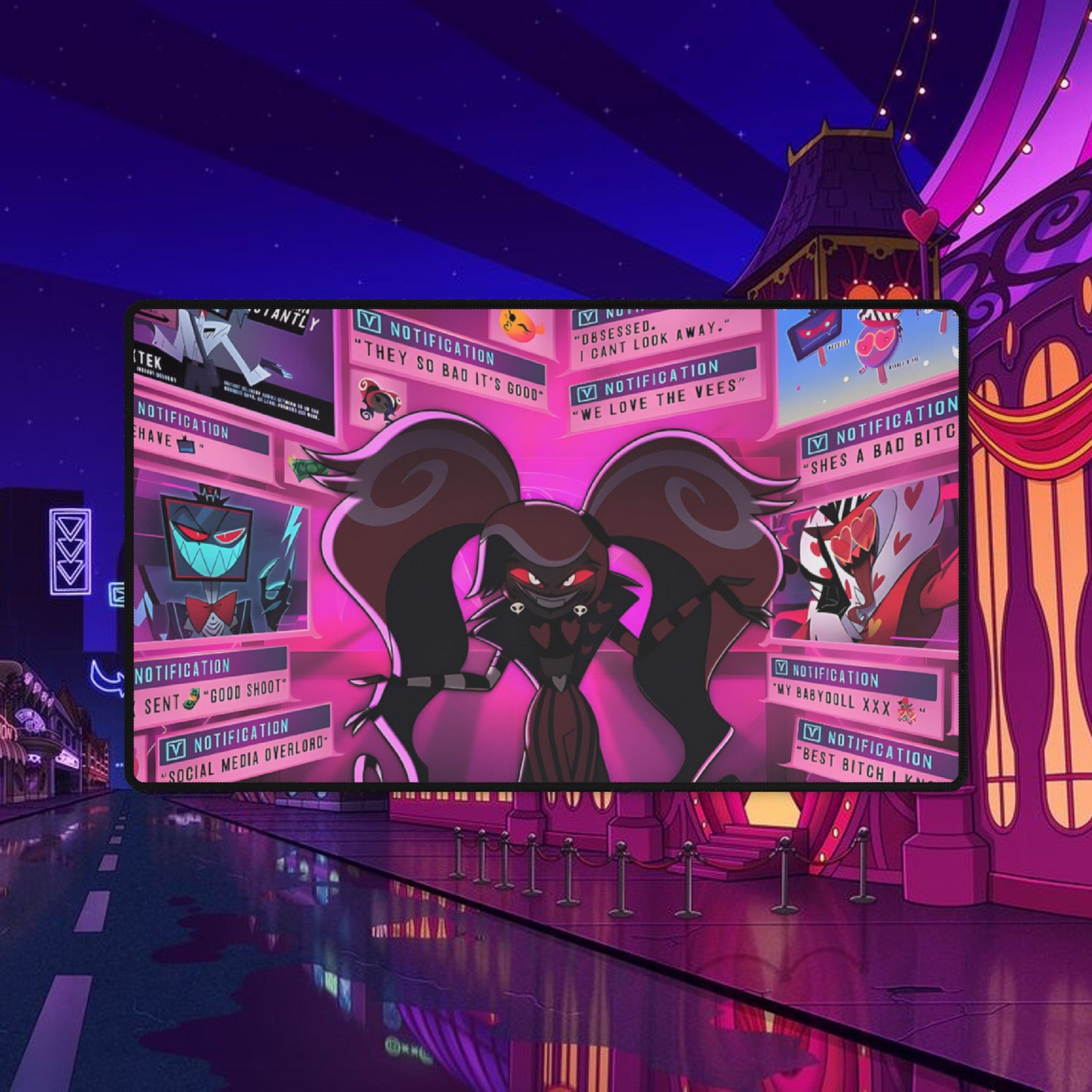 Velvette Hazbin Hotel Desk Mat: Premium Quality, Vibrant Designs ...