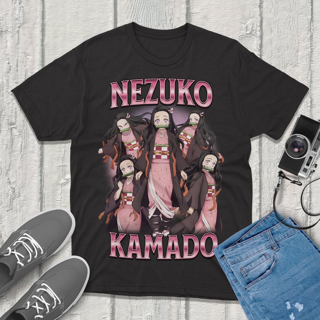 Nezuko Kamado Kimetsu No Yaiba Demon Slayer T-shirt Anime Graphic Tee ...