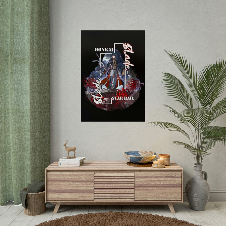 Blade Themed Honkai Star Rail Aesthetic Poster Anime Wall Art Print ...