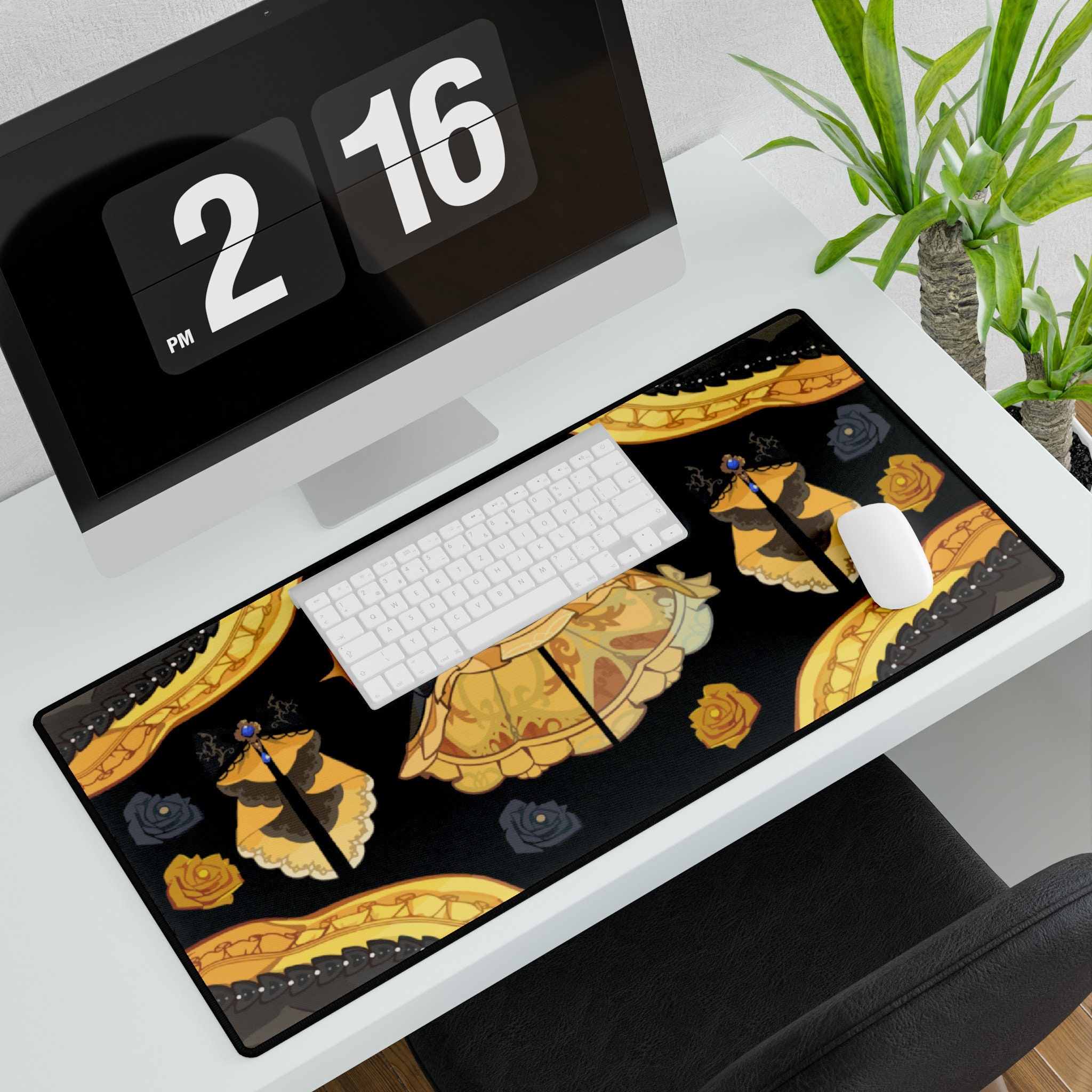 Navia Genshin Impact Desk Mat: Perfect for Gamers & Fans Featuring Your ...