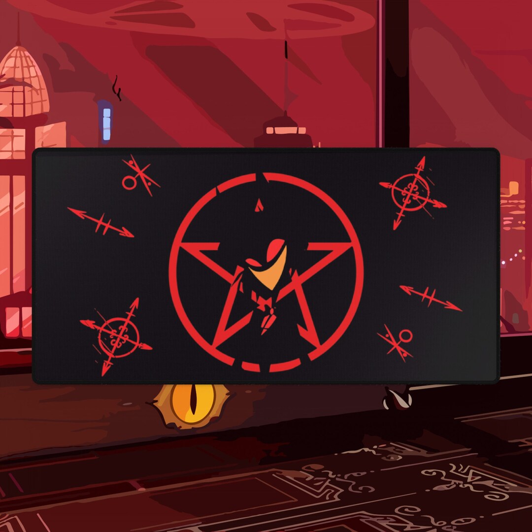 Alastor Hazbin Hotel Desk Mat: Perfect for Gamers & Fans Featuring Your ...