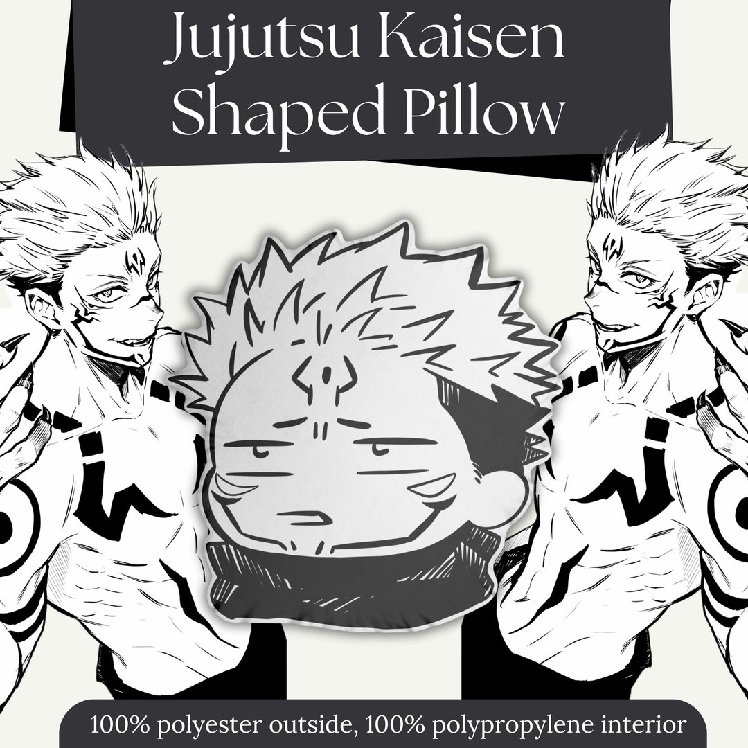 Sukuna Jujutsu Kaisen Shaped Pillow Cute Anime Pillow Plushie: Perfect ...