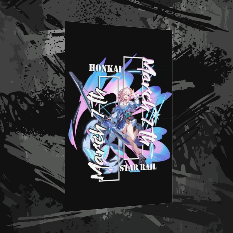 March 7th Themed Honkai Star Rail Aesthetic Poster Anime Wall Art Print ...