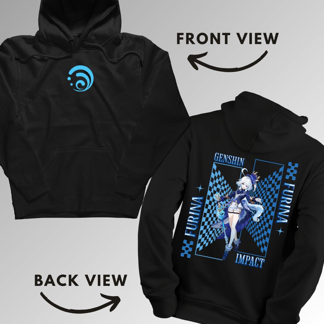 Furina Genshin Impact Unisex Hoodie Anime Fan Clothing Cosplay Pullover ...