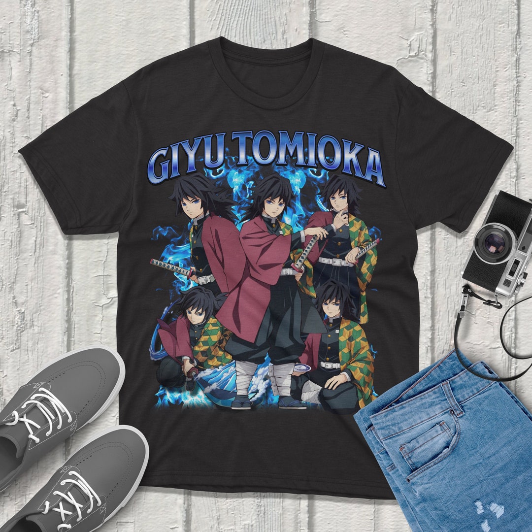 Giyu Tomioka Kimetsu No Yaiba Demon Slayer T-shirt Anime Graphic Tee ...
