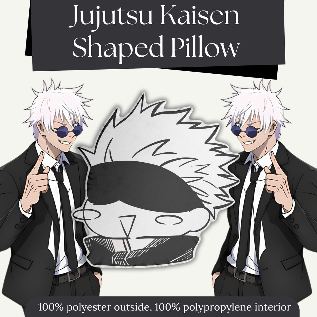 Satoru Gojo Jujutsu Kaisen Shaped Pillow Cute Anime Pillow Plushie ...