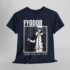 Fyodor Bungou Stray Dogs T-shirt Anime Vintage Streetwear Premium ...