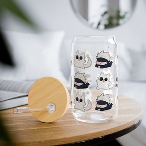 Satoru Gojo Jujutsu Kaisen Anime Glass Cup Gojo Glassware Perfect Anime ...