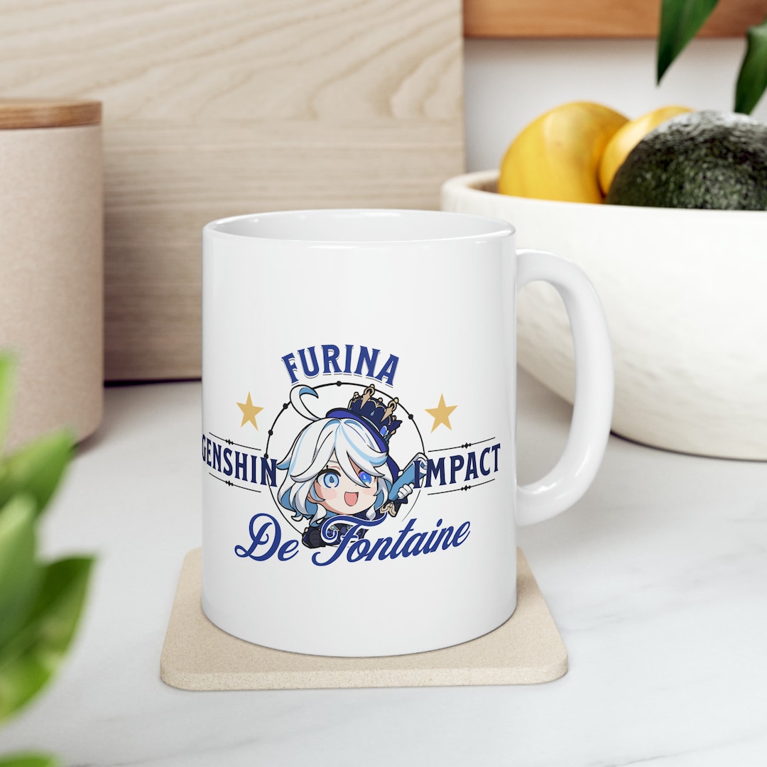 Furina Themed Genshin Impact-inspired Mug: Sip in Style With Your ...