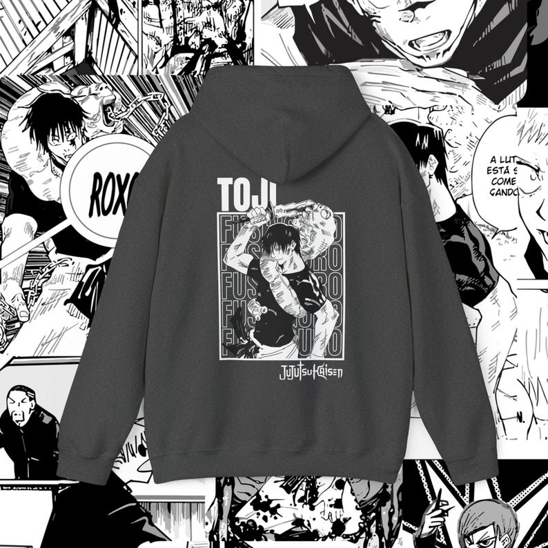 Toji Fushiguro Jujutsu Kaisen Hoodie Anime Sweatshirt Trendy Manga ...