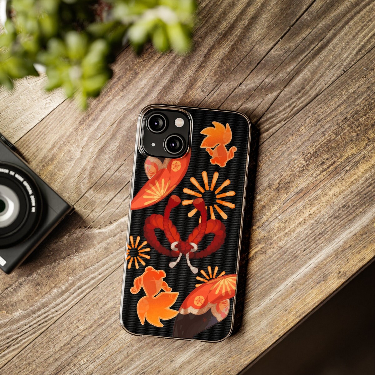 Genshin Impact Yoimiya Phone Case Aesthetic Design iPhone 14 & Samsung ...