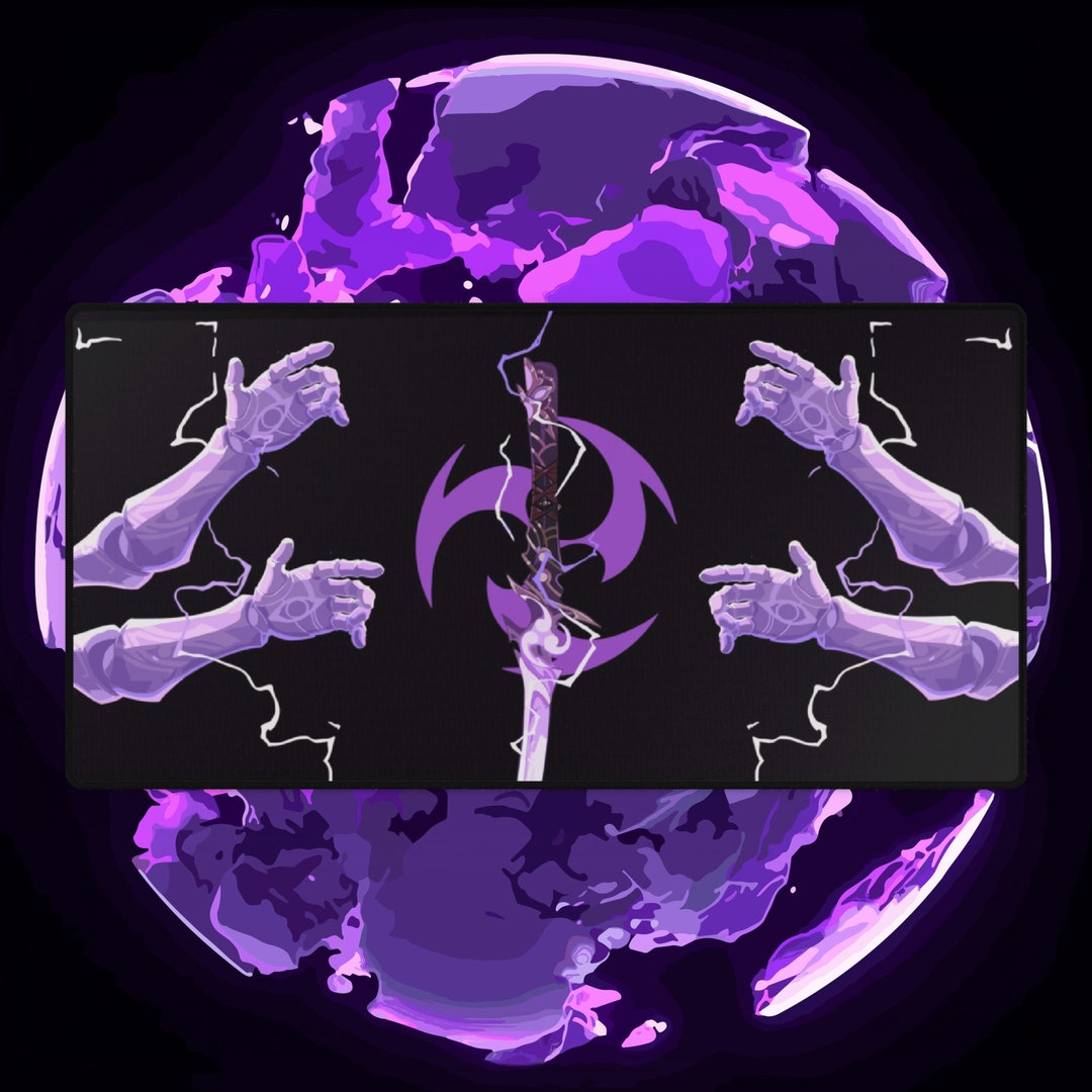 Raiden Shogun Genshin Impact Desk Mat: Perfect for Gamers & Fans ...