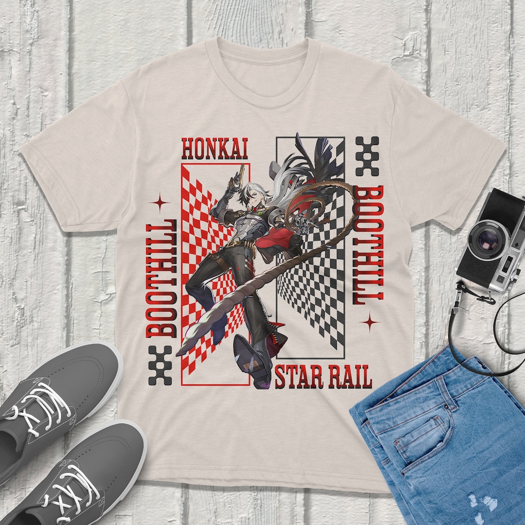Boothill Honkai Star Rail T-shirt Vintage Streetwear Anime Apparel ...