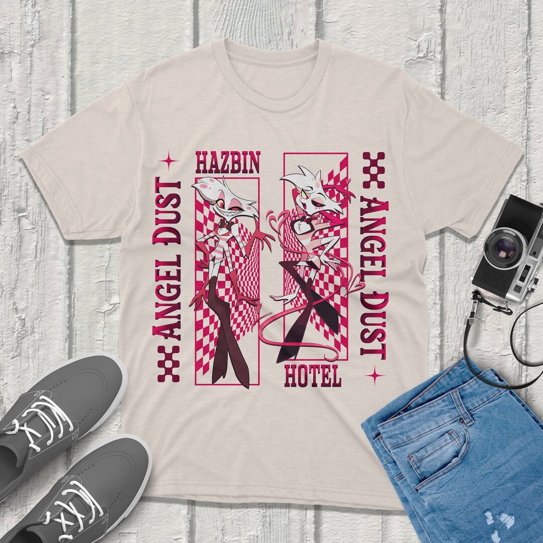 Angel Dust Hazbin Hotel T-shirt: Fan Apparel - Etsy