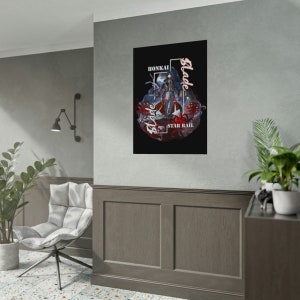 Blade Themed Honkai Star Rail Aesthetic Poster Anime Wall Art Print ...
