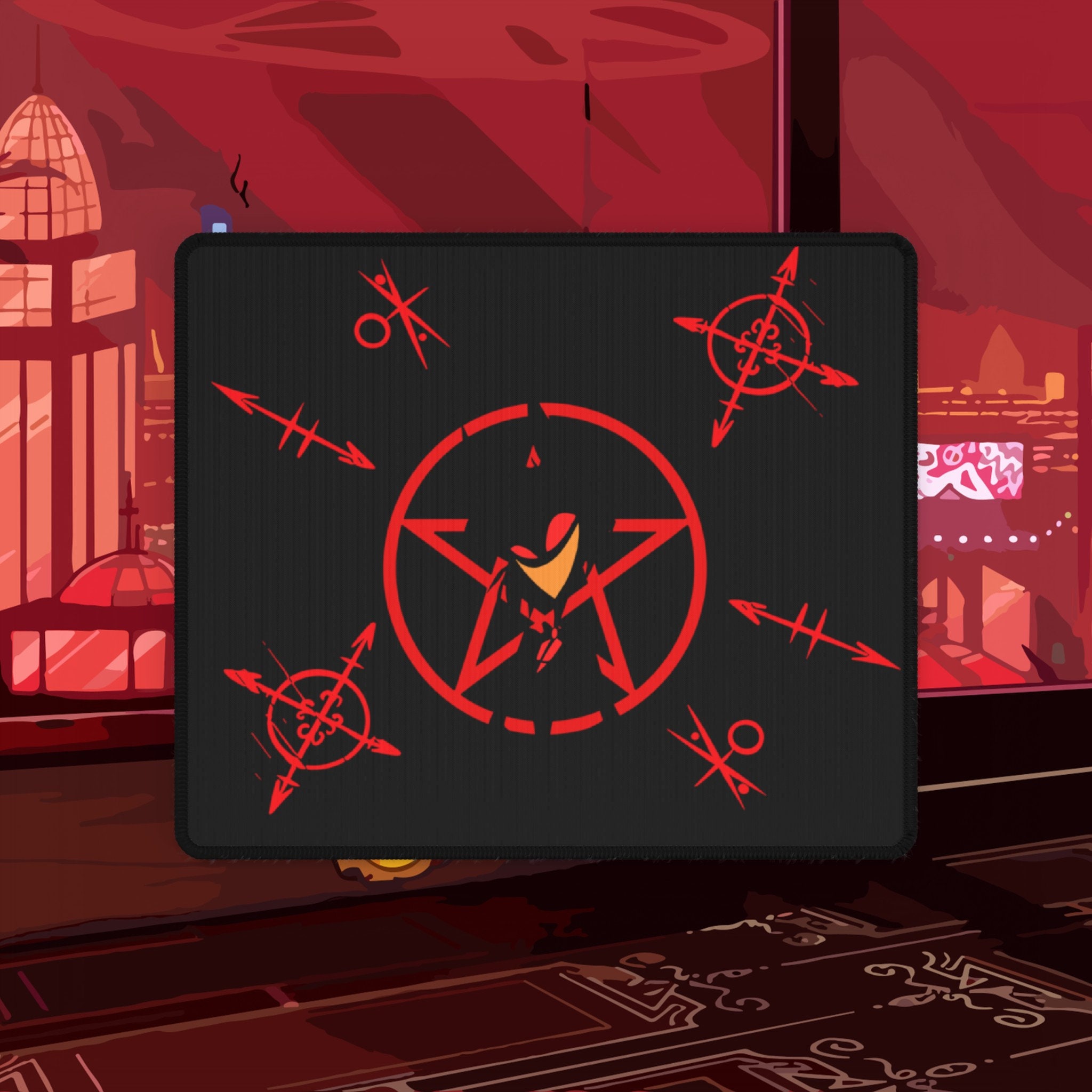 Alastor Hazbin Hotel Desk Mat: Perfect for Gamers & Fans Featuring Your ...