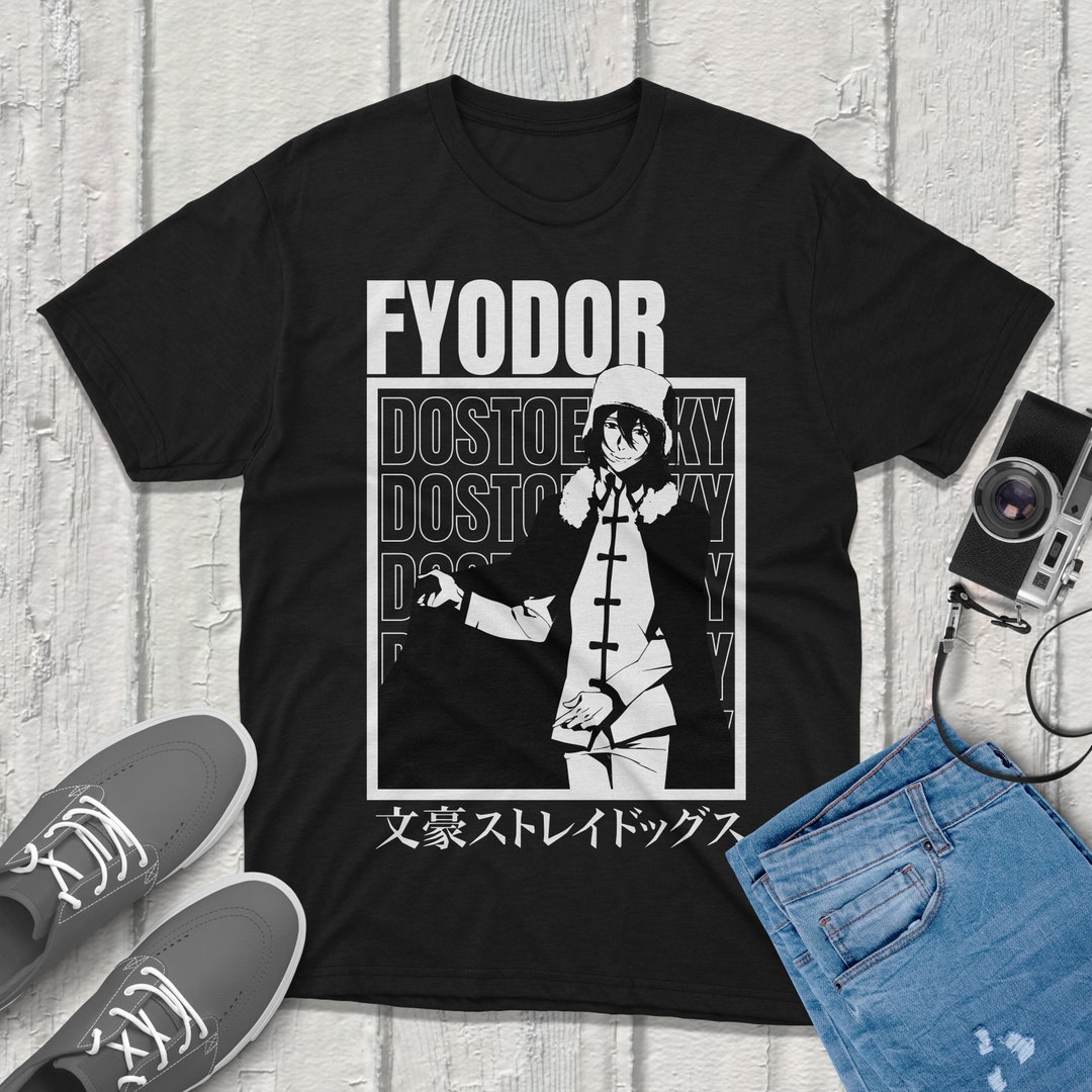 Fyodor Bungou Stray Dogs T-shirt Anime Vintage Streetwear Premium ...