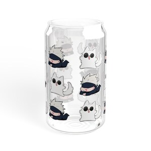 Satoru Gojo Jujutsu Kaisen Anime Glass Cup Gojo Glassware Perfect Anime ...
