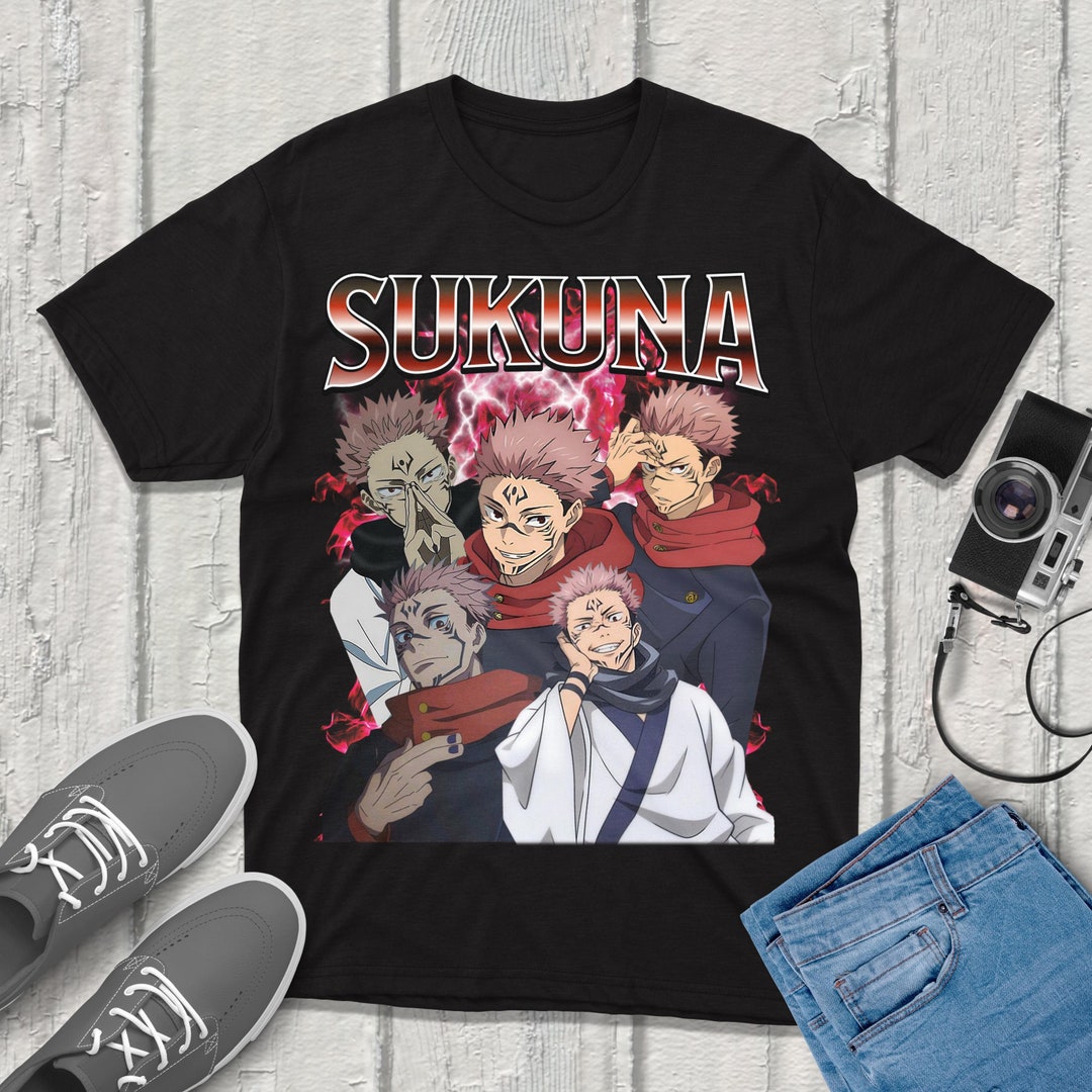 Sukuna Jujutsu Kaisen T-shirt Vintage Streetwear Premium Quality ...