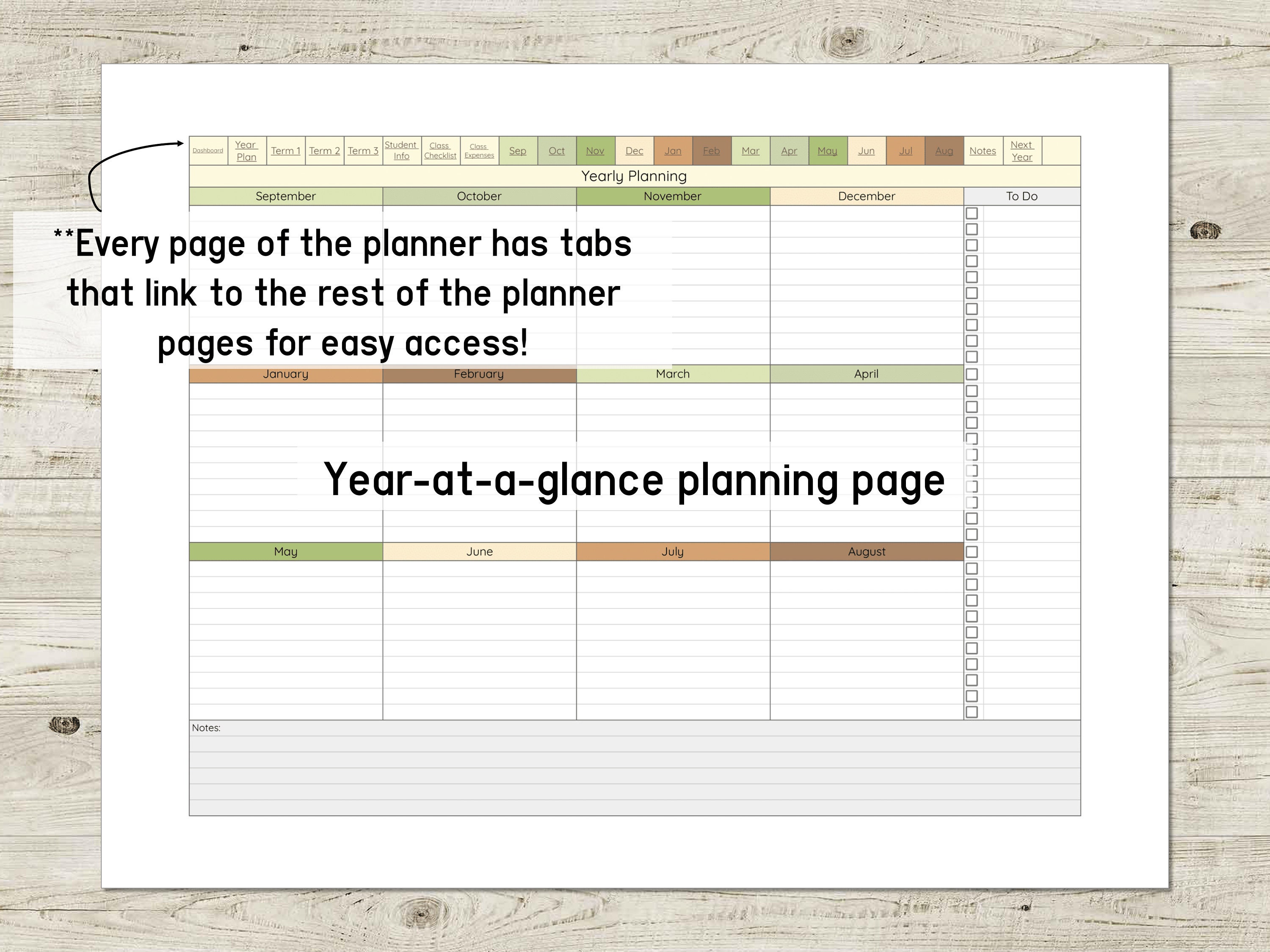 Digital Teacher Planner 2024-2025 Editable Using Google Sheets, Dated ...