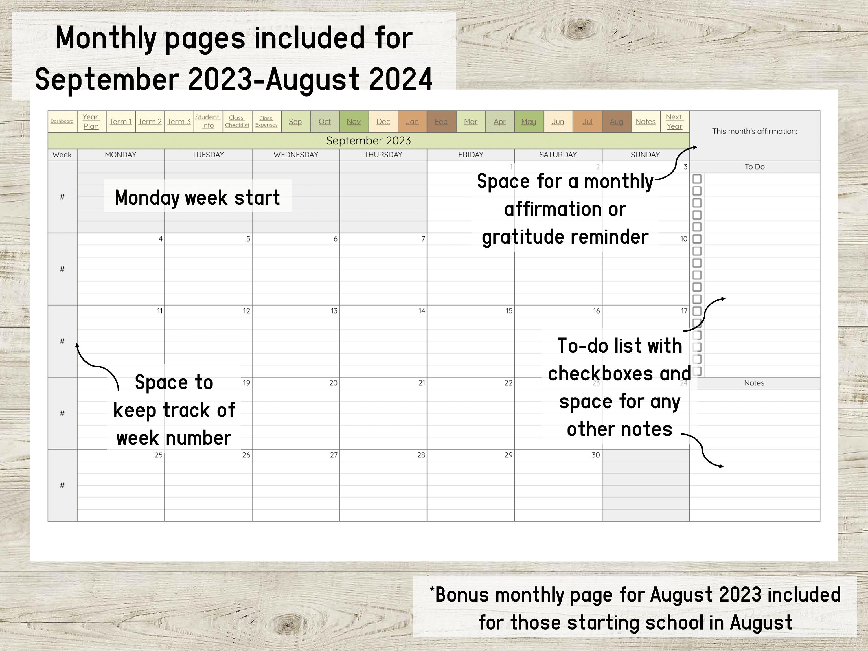 Digital Teacher Planner 2024-2025 Editable Using Google Sheets, Dated ...