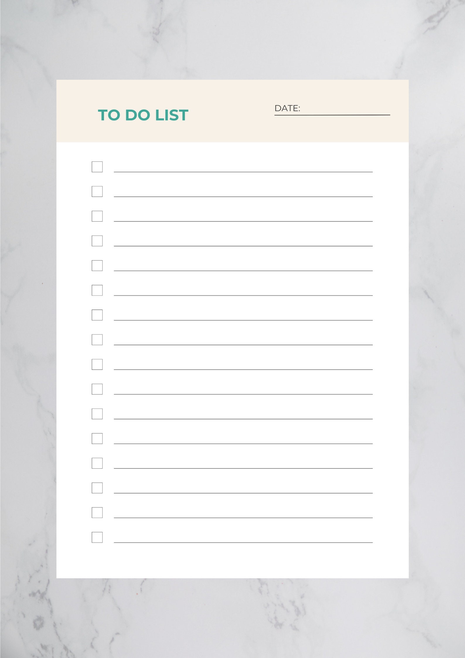 Minimalist To-do List, Simple Daily Planner, Digital Task Organizer ...