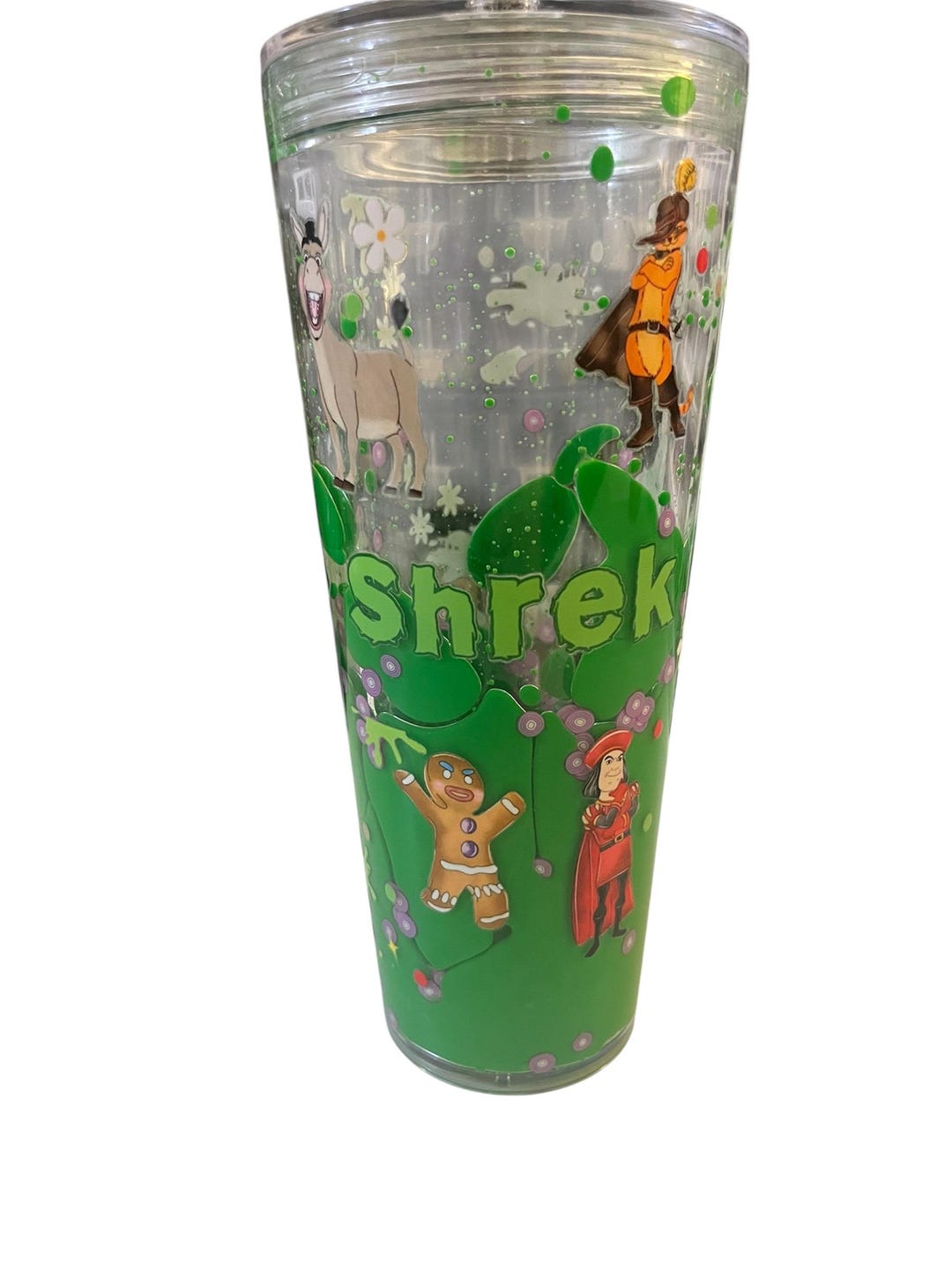 Shrek Swamp Party Tumbler – 24oz Snow Globe Cup With Glitter ...