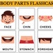 Body Parts Flashcards, Human Anatomy, Montessori, Preschool, Homeschool ...