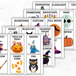 Halloween, Flashcards, Vocabulary, Spooky, Colorful, Autumn, Fall ...