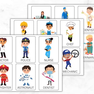 Profession, Flashcards, Careers, Montessori, Jobs, Occupations, School ...