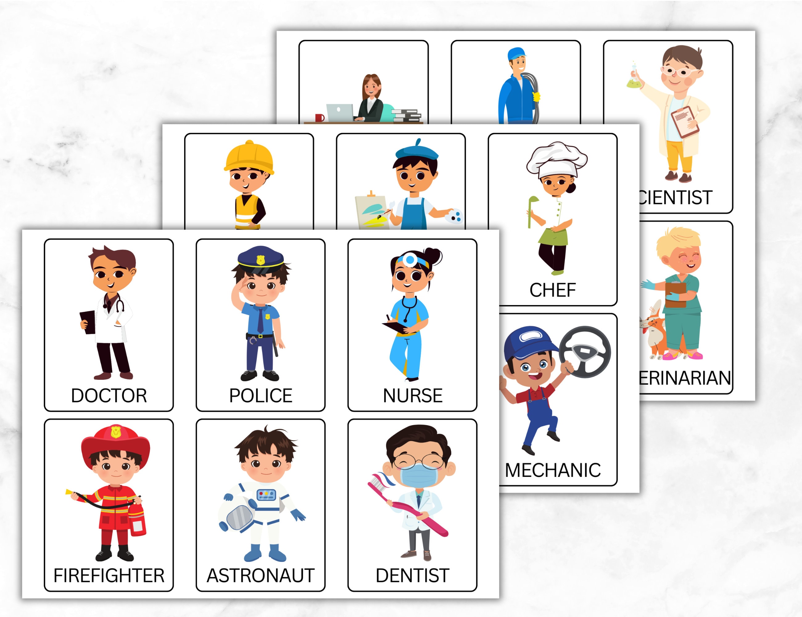 Profession, Flashcards, Careers, Montessori, Jobs, Occupations, School ...