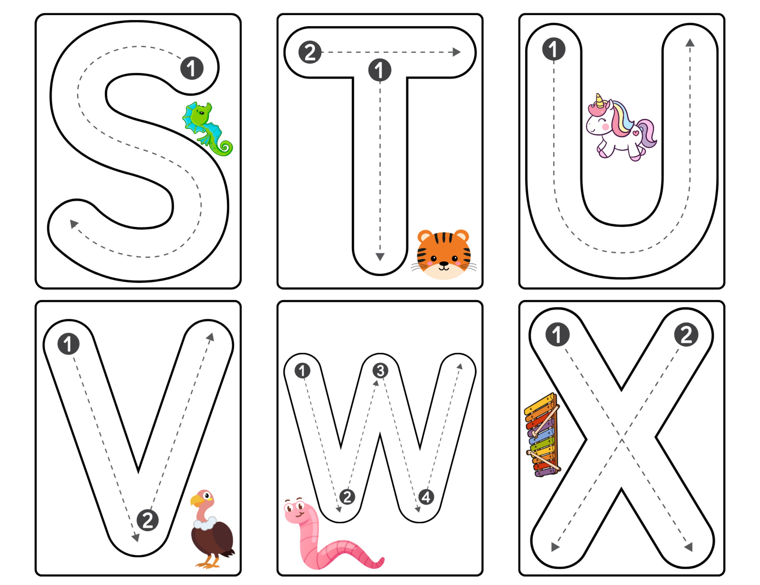 ABC Tracing, Alphabet, A-Z, Learn to Write, Handwriting, Finger, Kids ...