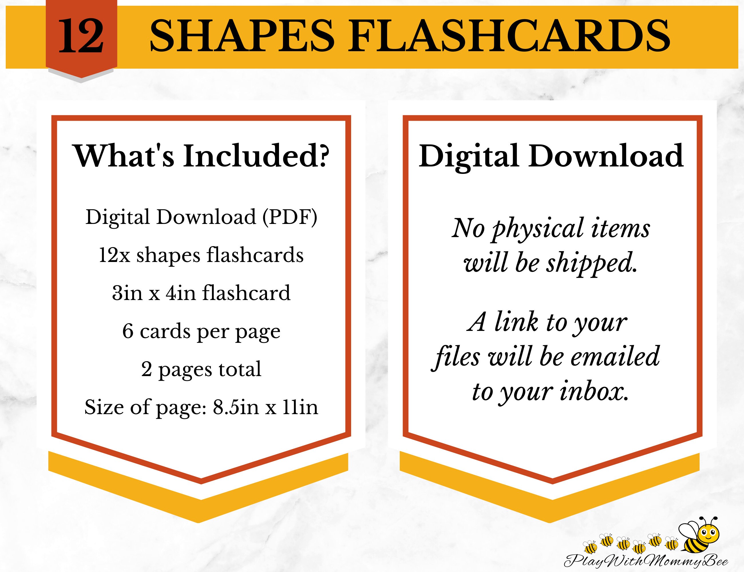 Shapes Flashcards, Forms, Figures, Geometric, Educational, Preschool ...