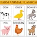 Farm Animal Flashcards, Printable Animal Educational, Preschool ...