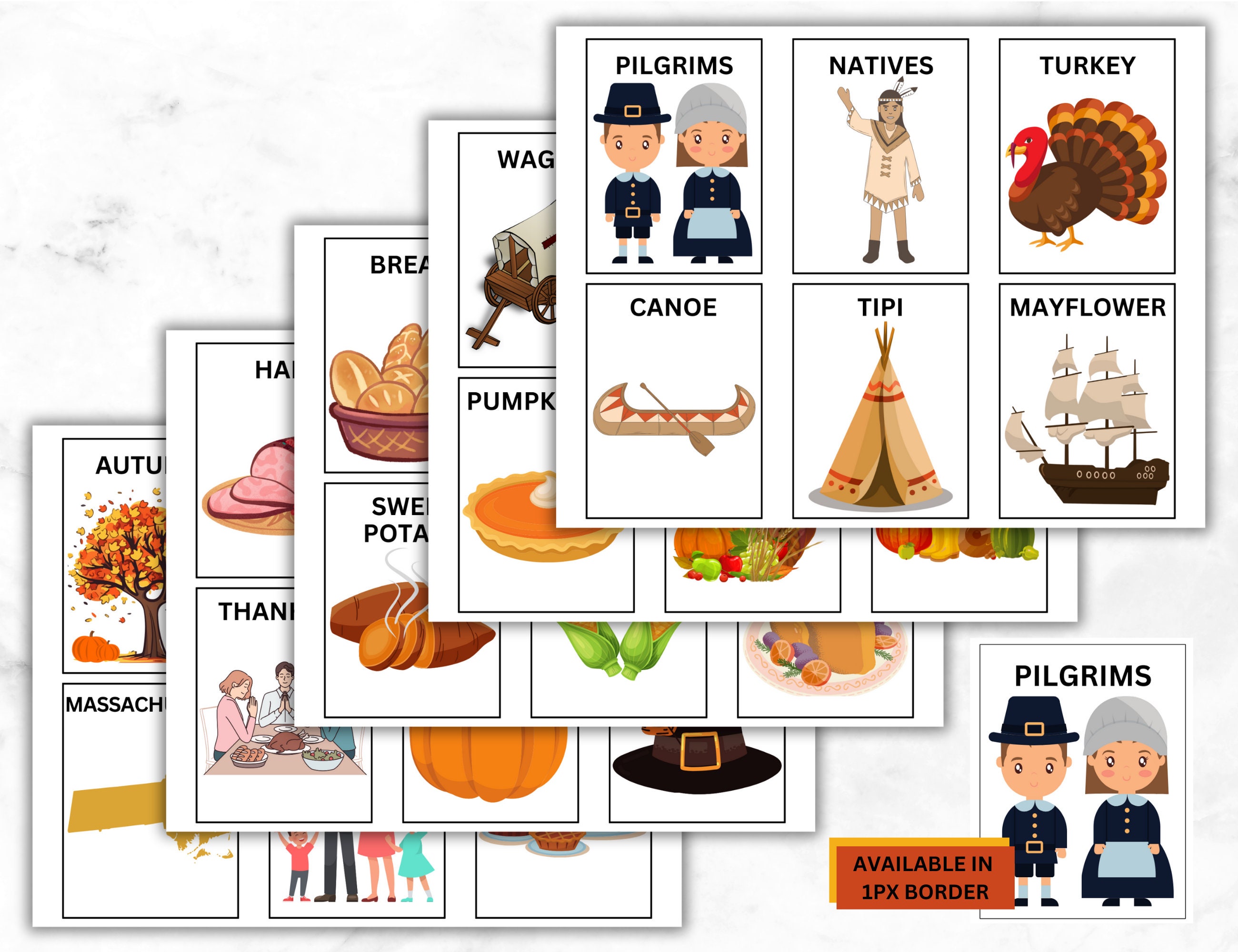 Thanksgiving, Flashcards, November, Vocabulary, Words, Learning ...