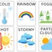 Weather Flashcards, Printable Weather Educational, Preschool ...