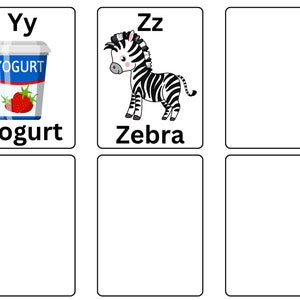 Alphabet Flashcards, Printable ABC Educational, Preschool, Homeschool ...