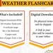 Weather Flashcards, Printable Weather Educational, Preschool ...