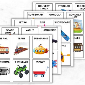 Things That Go, Flashcards, Vehicles, Transportation, Construction ...