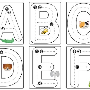 ABC Tracing, Alphabet, A-Z, Learn to Write, Handwriting, Finger, Kids ...